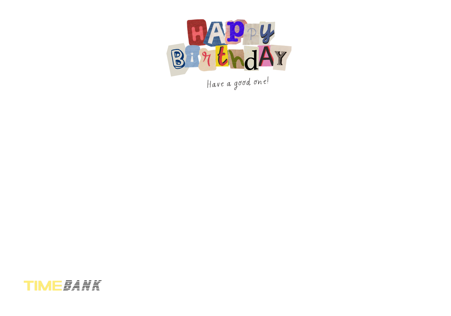 Lahza birthday card – Time bank